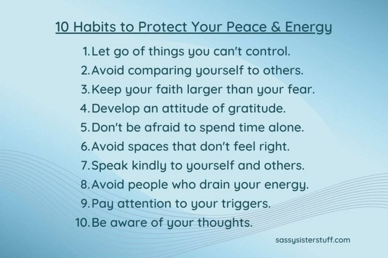 How to Protect Your Peace of Mind: 18 Essential Tips | Sassy Sister Stuff